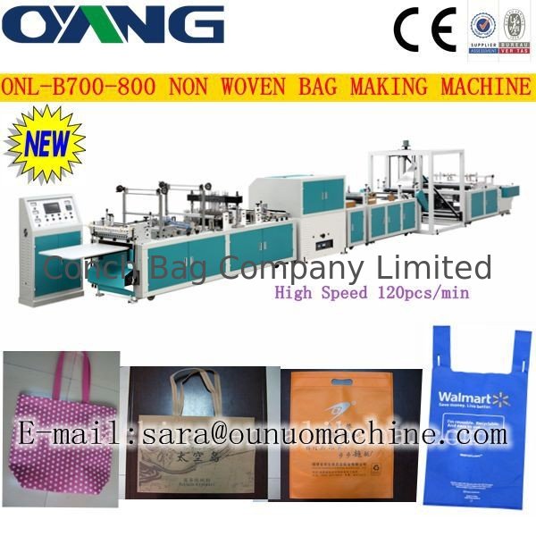 ONL-B 700-800 Popular automatic non woven fabric bag making machine price