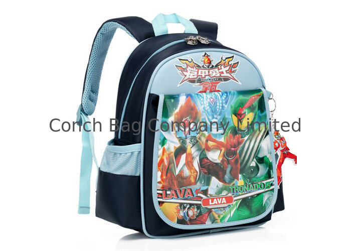 Stylish personalized kids backpacks for school polyester material , Silk screen printing Logo