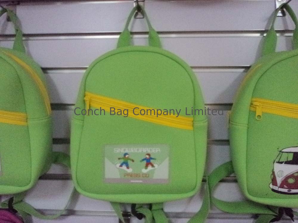 wholesale export  korean neoprene kids school backpack, doubled adjustable shoulder strap