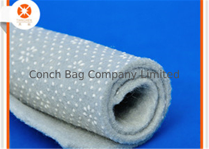 PVC Dot Coated Non Woven Felt Needle Punched Grey Polyester Carpet Underlay Nonwoven Fabric