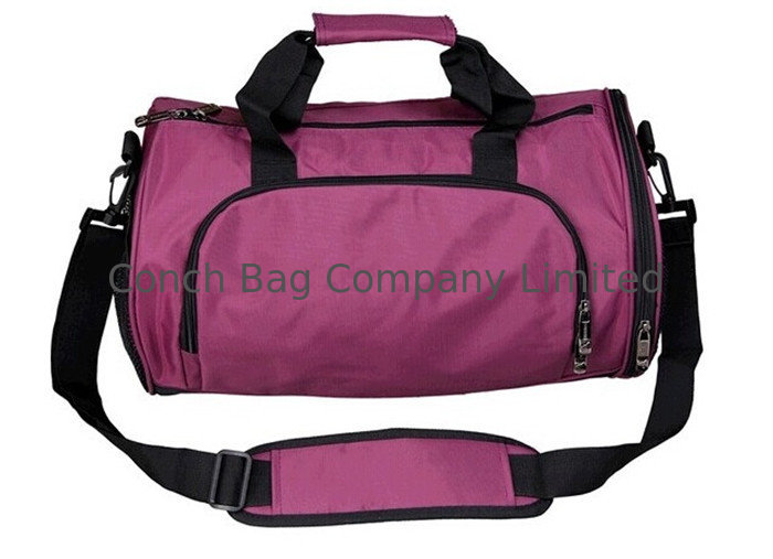 Casual Waterproof Nylon Duffel Bags Pink Sports Travel Bags for Women
