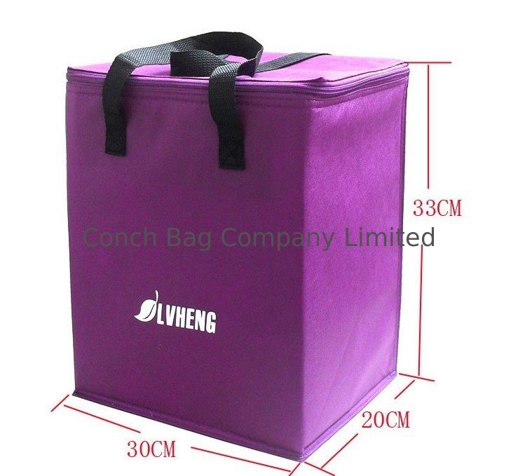 Large purple lunch tote bag for ladies girl 900D / 1680D oxford