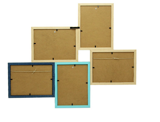 Creative Frame with Clips for 3 Photos Family Multi Photos Frames Collage Easy Quick Change Photo Collage Hang on Wall