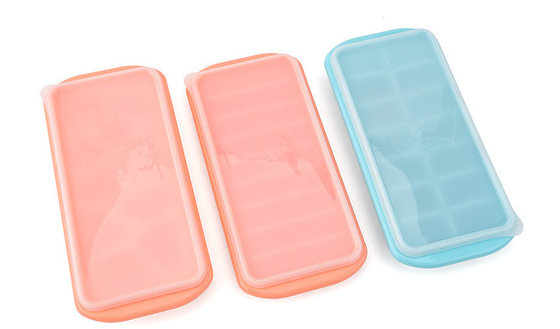 Silicone ice cube tray ice storage box with lid kitchen utensil