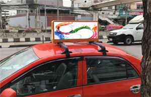 HD Outdoor WIFI&USB Taxi Top Advertising LED Display Taxi Top LED Display China