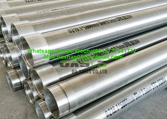 China manufacturer sell 9 5/8" stainless steel 316L wire wrap V shaped pipe base screens