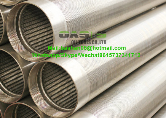 China manufacturer sell 9 5/8" stainless steel 316L wire wrap V shaped pipe base screens