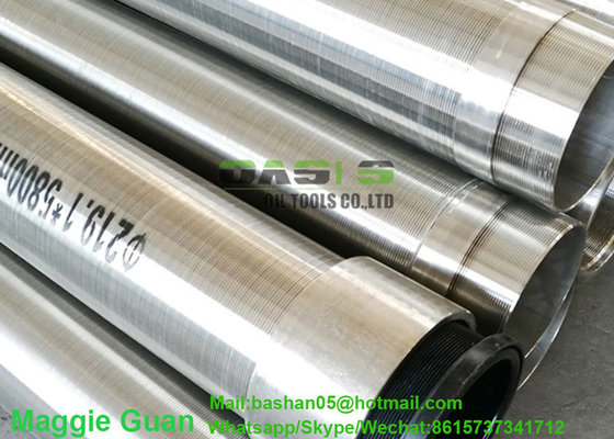 Stainless Steel 304 316L V- Johnson pipe tube water well screen