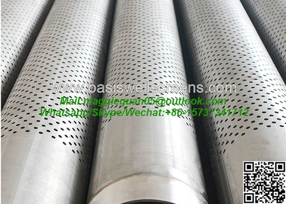 strong strength  API J55 casing perforated pipes with unfiorm and smooth holes