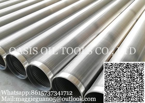 304 316L 6 inch water well screen Pipe Vee type Johnson wedge wire screen