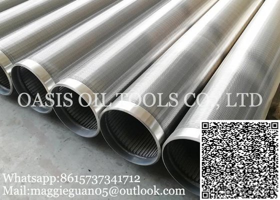 Oasis 6 5/8" stainless pipe Slot Continuous water well screen for drilling