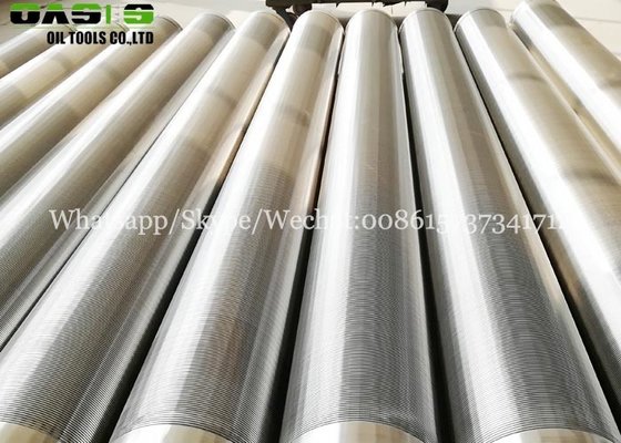 Oasis supply 304 316 Slotted V wedge Wire Screen Tube with best quality and competitive price