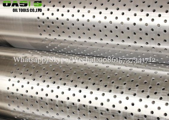Straight In Line Pattern Perforated Metal Pipe based pipe casing For Wholesale