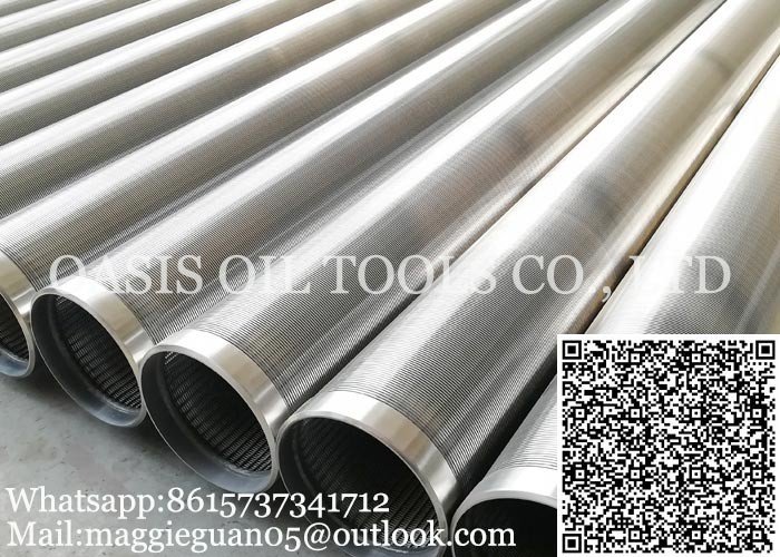 304 316L 6 inch water well screen Pipe Vee type Johnson wedge wire screen