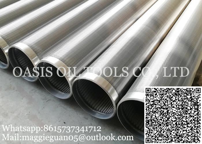 Oasis 6 5/8" stainless pipe Slot Continuous water well screen for drilling
