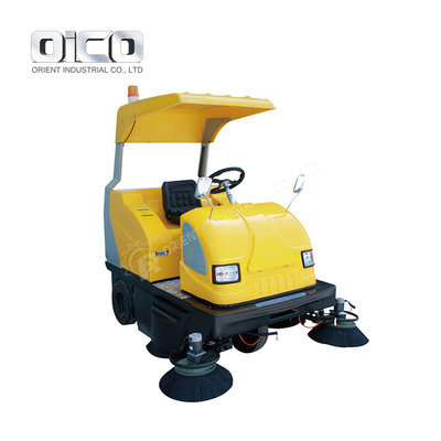 E8006 Electric Ride On Industrial Double Brushes Floor Sweeper For Road