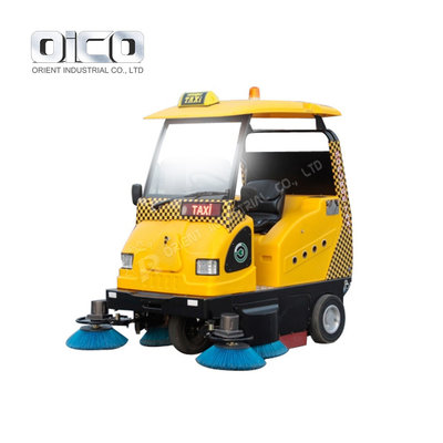 OICO E800W Electrical Rotary Sweeper Airport Runway Sweeper With Front Windshield