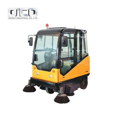E800LC Electric All Closed Street Cleaning Sweeper / Road Sweeper Battery Powered Garden Sweeper