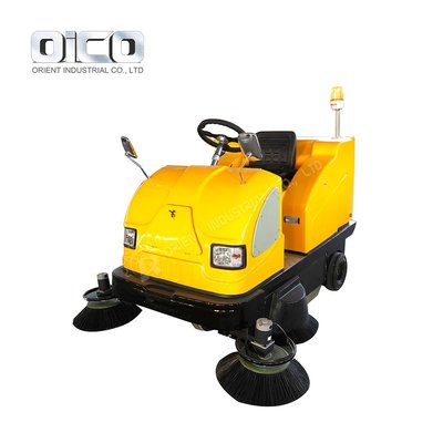 E8006 Electric Ride On Industrial Double Brushes Floor Sweeper For Road