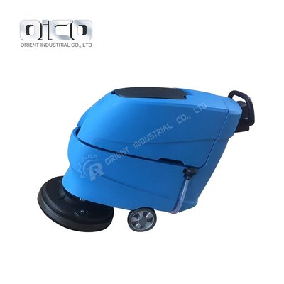 Walk behind electric automatic hand floor scrubber for large areas / electric floor scrubber