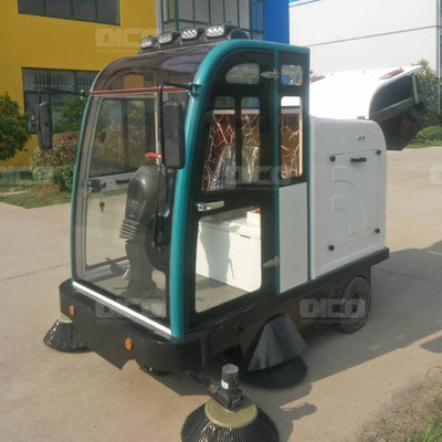 E800LD automatic rider street sweeper dump truck vacuum street sweeper   industrial sidewalk sweeper