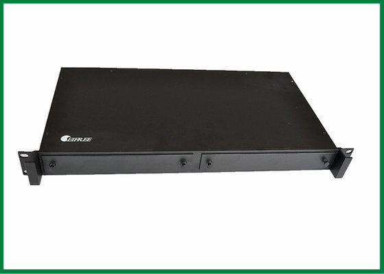 CWDM Mux Demux Optical Module , 4 Channels Dual Fiber 8 Inch LGX 1U Rack