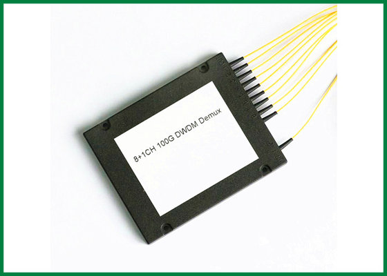 8+1 Wavelength 100GHz Fiber Optic DWDM C-band L-band Low Insertion loss