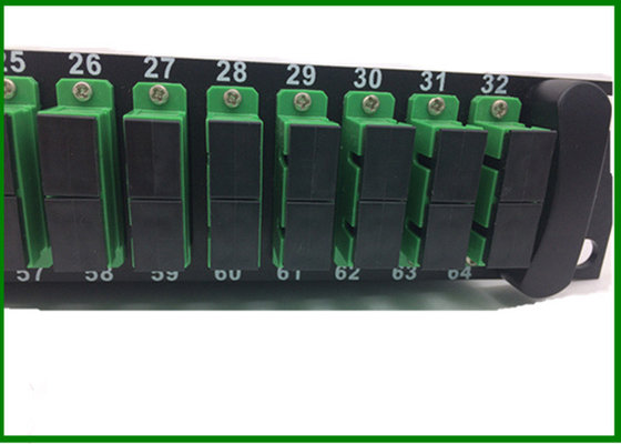1*64 SM Fiber Optic PLC Splitter with Duplex SC/APC adaptors in 1U 19' Rack Mount