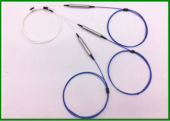 1310nm SM Single Fiber Optic Isolator with 0.9mm cable in steel tube for Optical Amplifiers