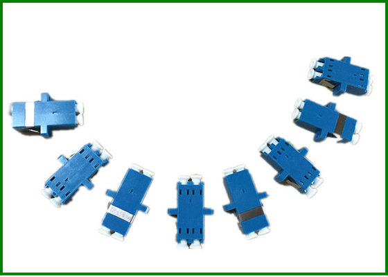 Blue SM / MM LC / UPC Duplex Fiber Optic Adaptor For Test Equipment