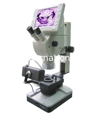 China High Precision Digital LCD Gemological Microscope For Diamonds, Emeralds, Rubies factory