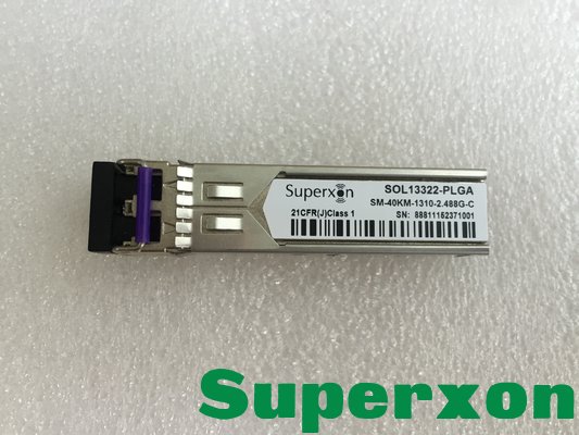 CPRI 1.2288Gbps 10km Reach SFP Fiber Transceiver Complies With SFF - 8472