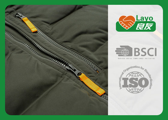 Double Layer Warm Down Jacket Waterproof For Hiking / Running