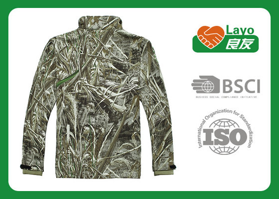 Long Sleeve Mens Waterproof Softshell Jacket For Winter / Autumn
