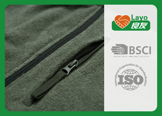 Military Style Olive Hunting Fleece Clothing OEM / ODM Available