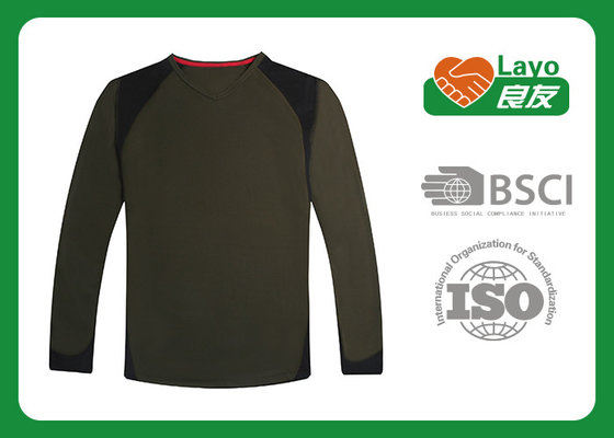 Outside Breathable Quick Dry Shirts Long Sleeve For Running / Hunting