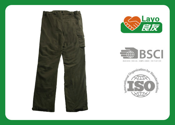 Military Style Thermal Fleece Hunting Pants Windproof With ISO9001