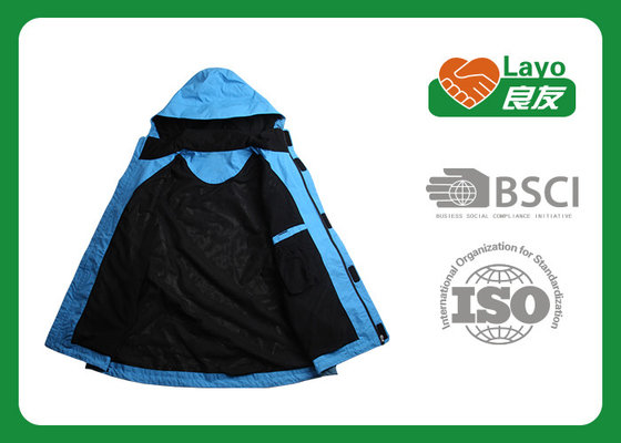 Outdoor Waterproof  Windproof Softshell Jacket With Hood 100% Nylon Material