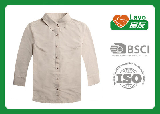 Popular White Long Sleeve Quick Dry Shirts OEM / ODM Available