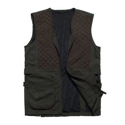 Classical Style Outdoor Travel Vests With Hidden Pockets Olive Color