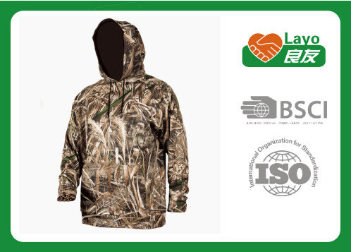L-202 Digital Camo Sweatshirt , Camouflage Hooded Sweatshirts OEM Accepted