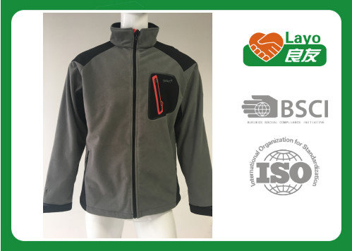Military Style Olive Hunting Fleece Clothing OEM / ODM Fleece Hunting Jacket