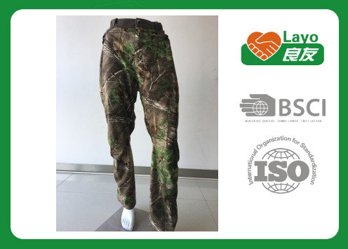 Windbreak Hunting Camo Pants Thermal  100% Polyester For Running / Fishing