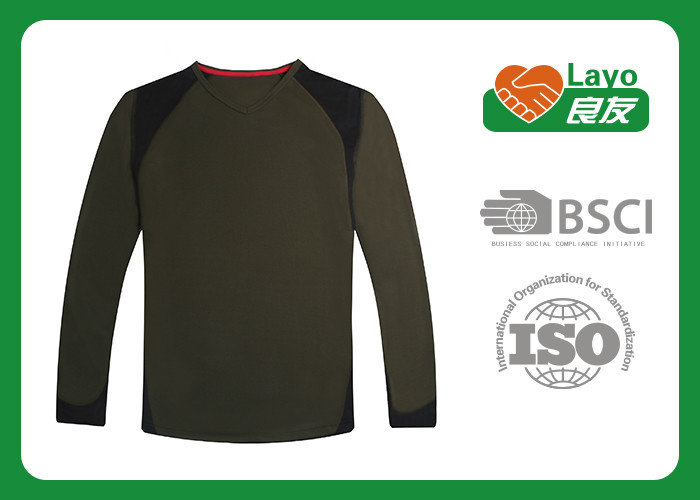 Outside Breathable Quick Dry Shirts Long Sleeve For Running / Hunting