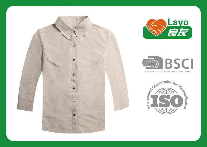 Popular White Long Sleeve Quick Dry Shirts OEM / ODM Available