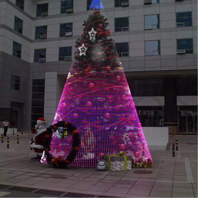 Flexible And Soft LED Curtain Display Screen For Christmas Decoration