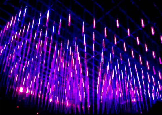 1.5m Madrix 3D RGB LED Tube Screen For Theatre Stage Or Night Club And Ktv