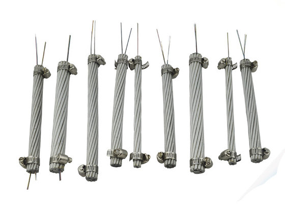 Single Mode OPGW Wire Overhead Stranded Loose Tube PE / AT Out Sheath