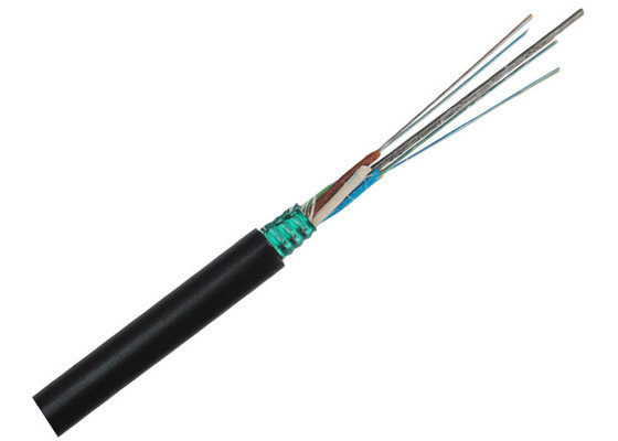 Single Armored Duct Fiber Optic Cable Single Jacket Stranded Loose Tube GYTS