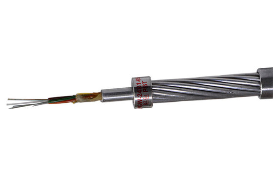 PBT Loose Tube Type OPGW Fiber Cable 1 - 144 Cores ACS Wire Outer Layer